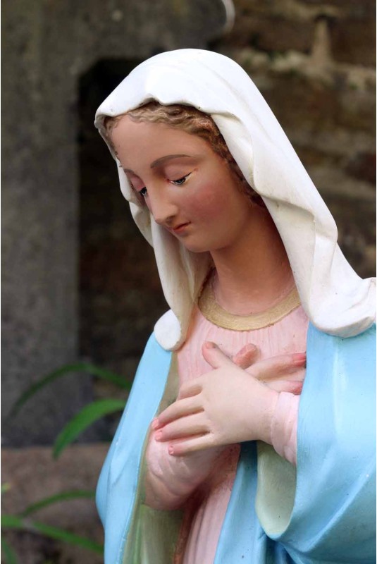 Ensemble de deux statues religieuses style st sulpicien
