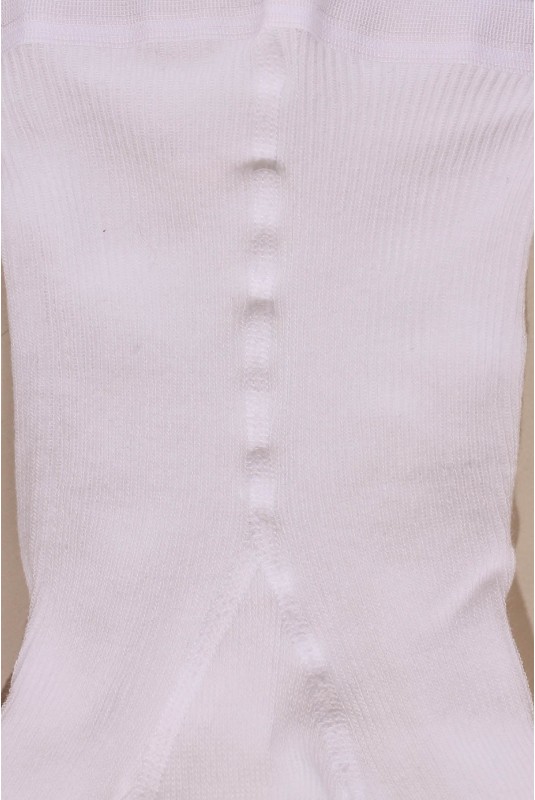 Collant blanc bébé en fibre naturelle, fabrication française